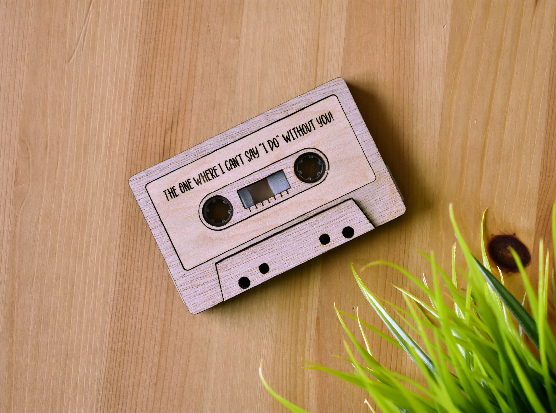 Modern Wooden Cassette Mixtape with QR Code – 58 Studio